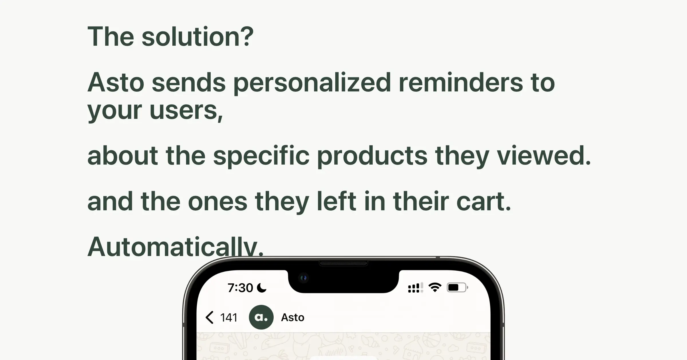 Asto - Recover Lost Sales Automatically in 4 Steps